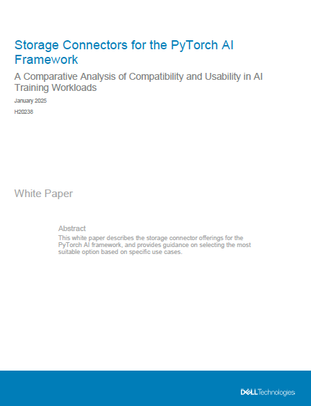 Storage Connectors For The Pytorch Ai Framework Dell Technologies Info Hub